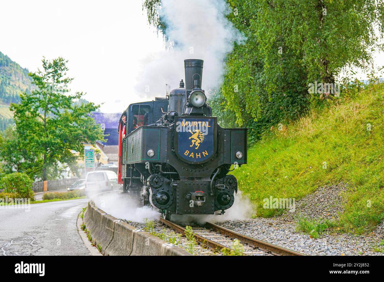 Murtalbahn, Dampflokomotive, historische Eisenbahn, Nostalgiezug ...