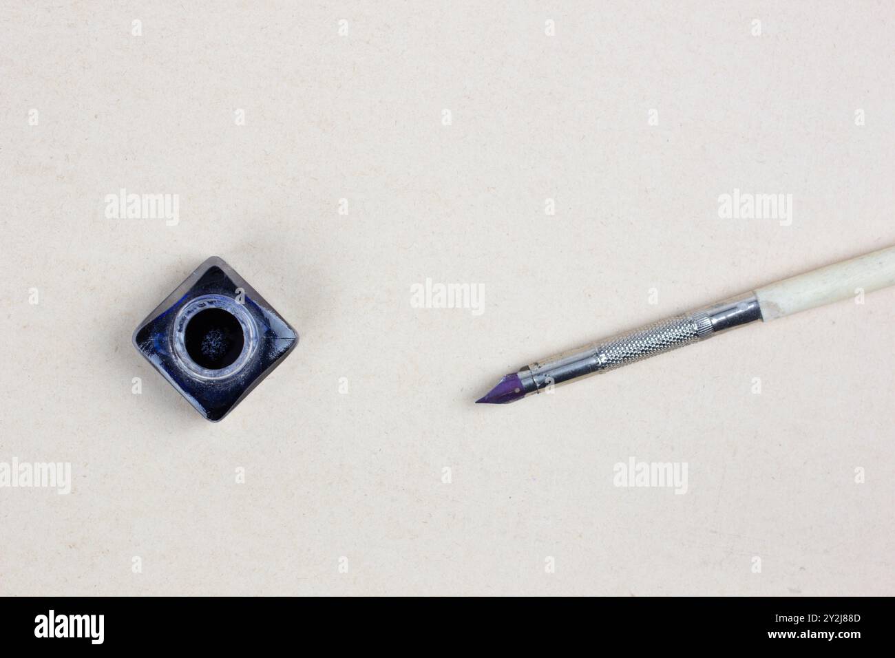 Ink well top view hi-res stock photography and images - Alamy