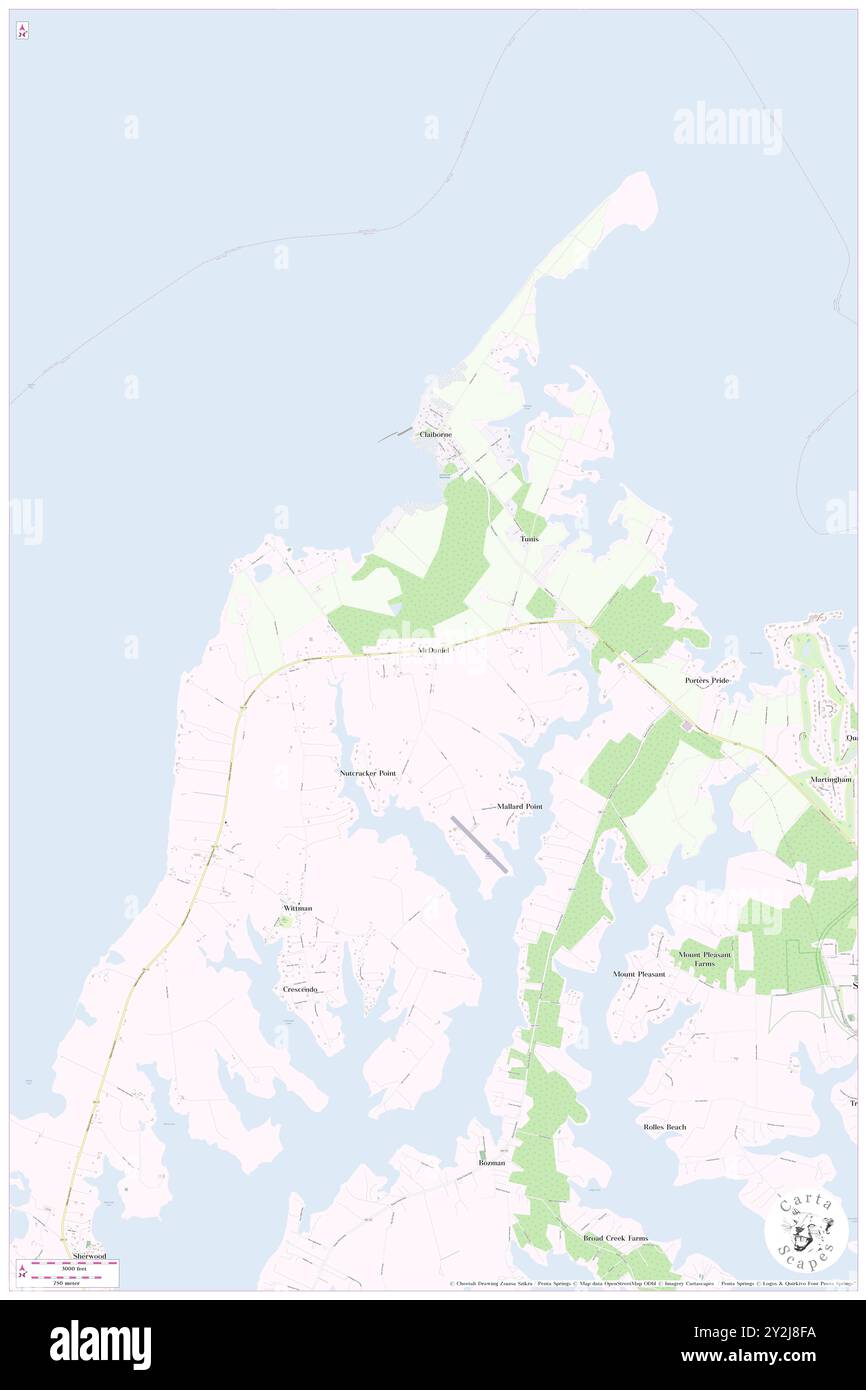 McDaniel, Talbot County, US, United States, Maryland, N 38 49' 3'', S ...