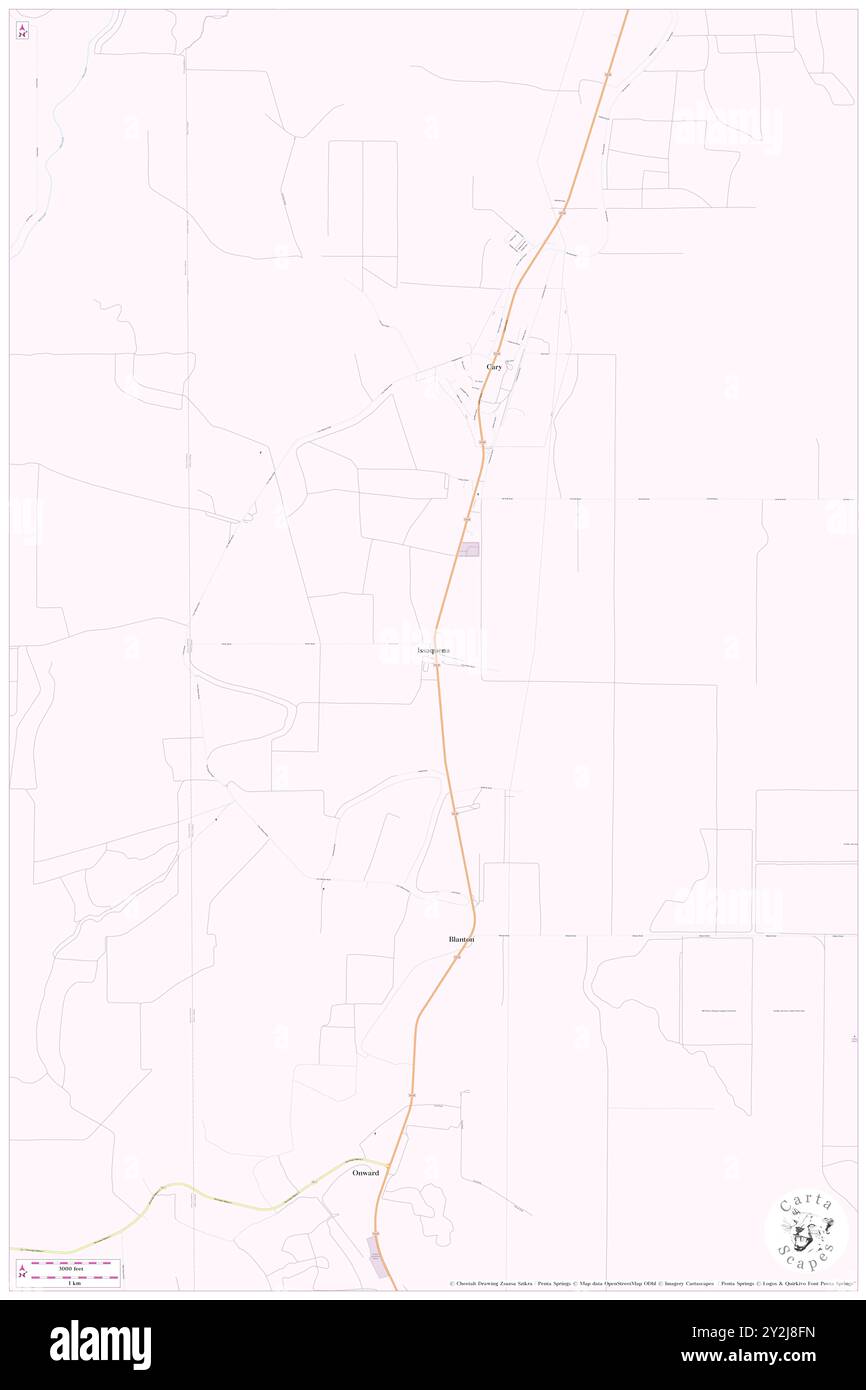 Issaquena county map Cut Out Stock Images & Pictures - Alamy