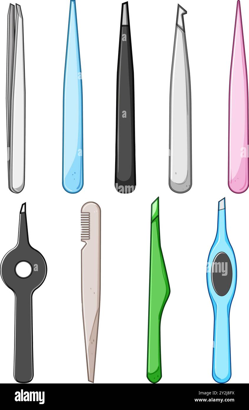 Cartoon hair tweezers hi-res stock photography and images - Alamy