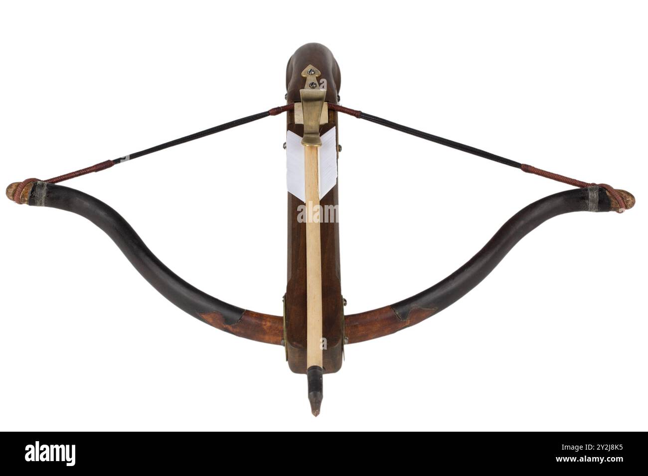Vintage small crossbow isolated on white background Stock Photo - Alamy