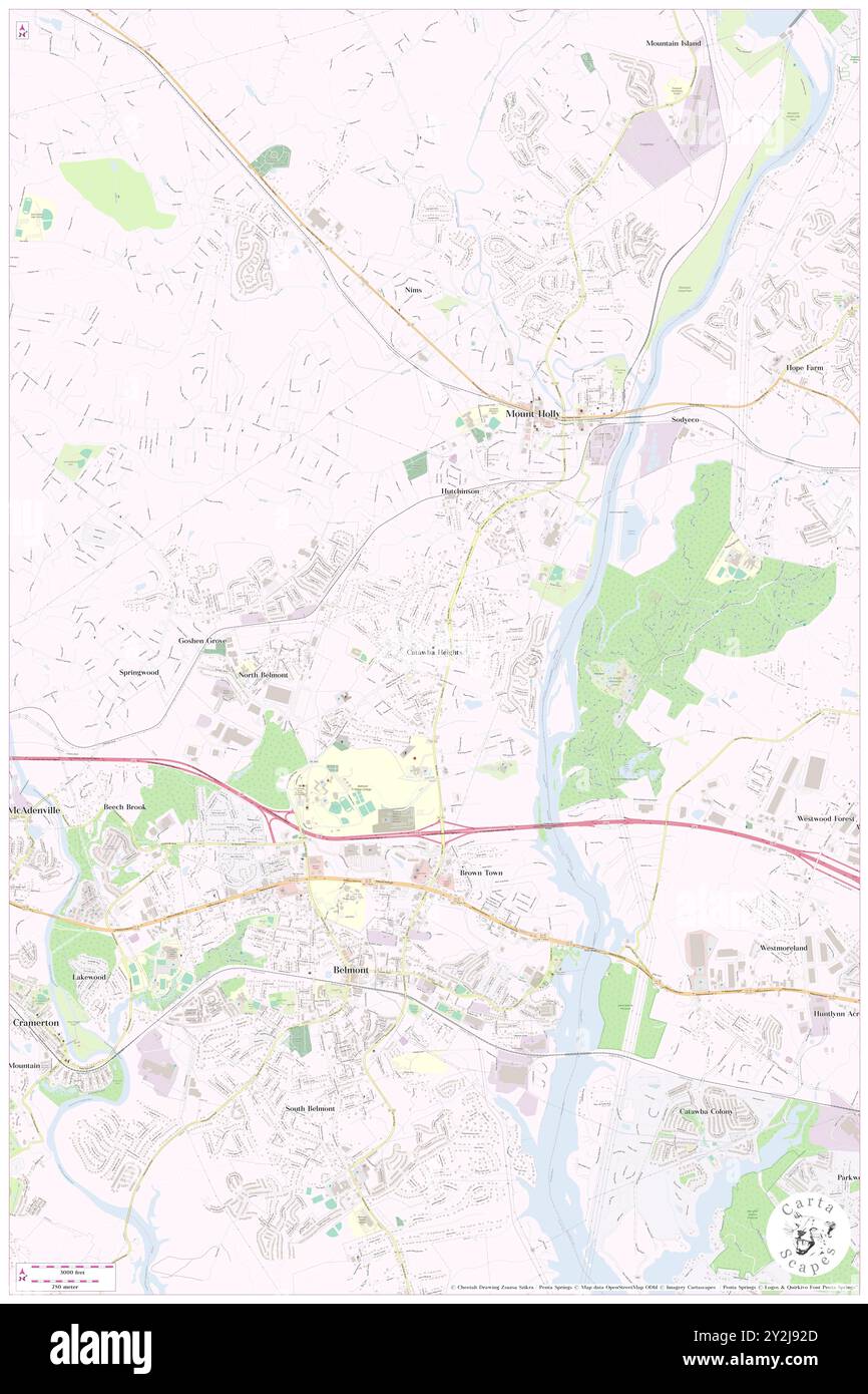 Catawba Heights, Gaston County, US, United States, North Carolina, N 35 ...