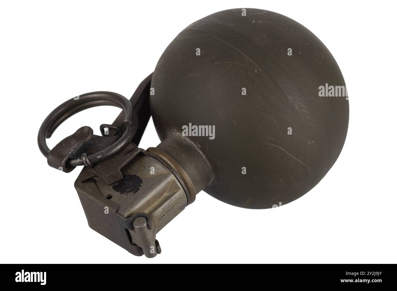 M67 fragmentation hand grenade isolated on white background Stock Photo ...