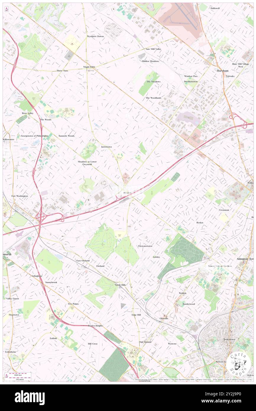 Dresher Woods, Montgomery County, US, United States, Pennsylvania, N 40 ...