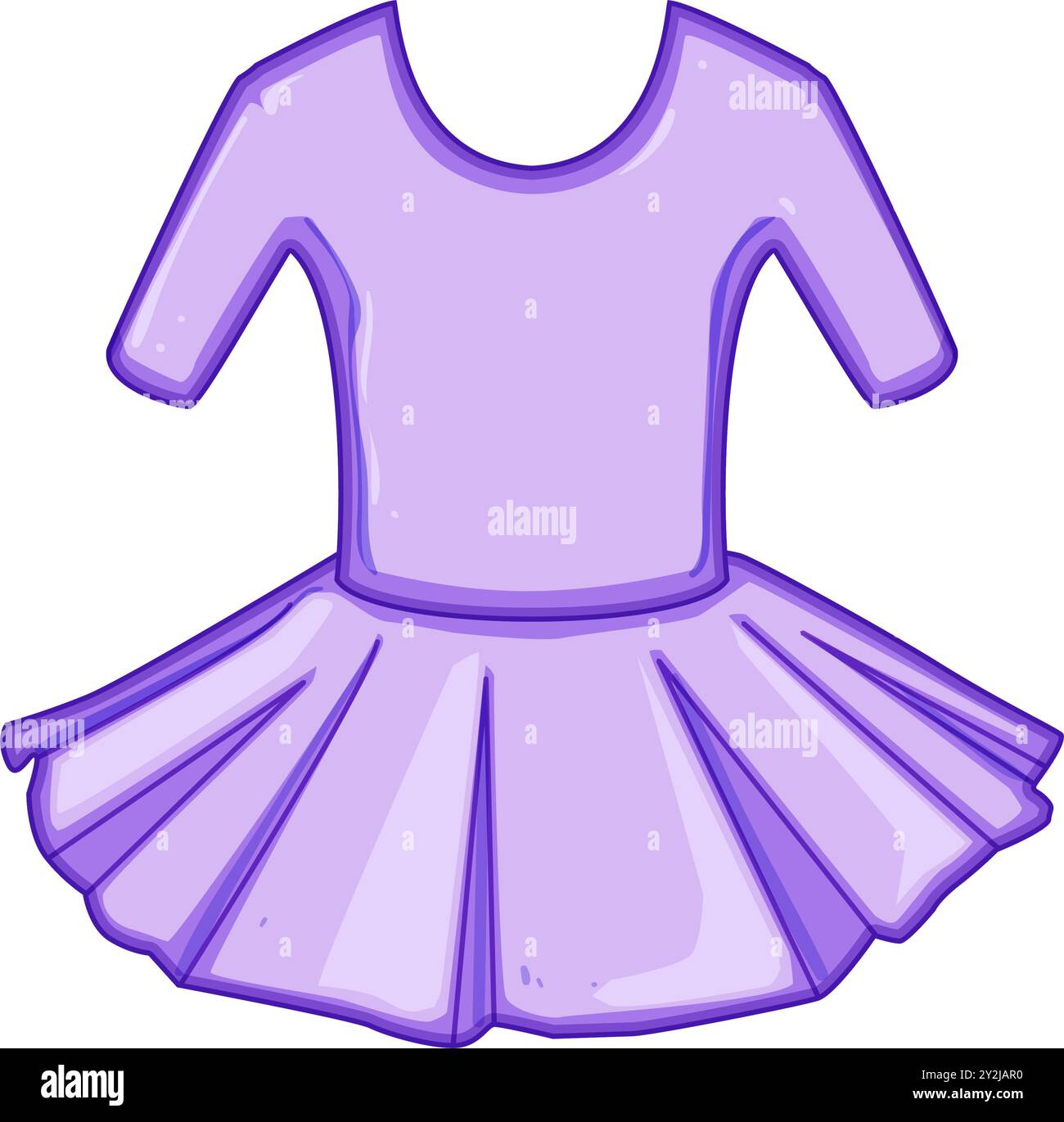 elegance ballerina dress cartoon vector illustration Stock Vector Image ...