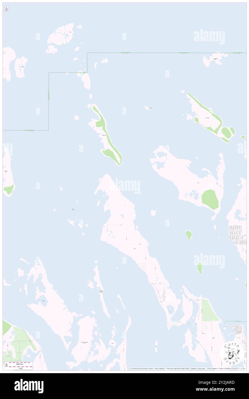 Map of florida keys Cut Out Stock Images & Pictures - Alamy