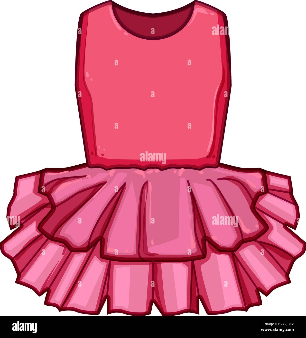 pointe ballerina dress cartoon vector illustration Stock Vector Image ...