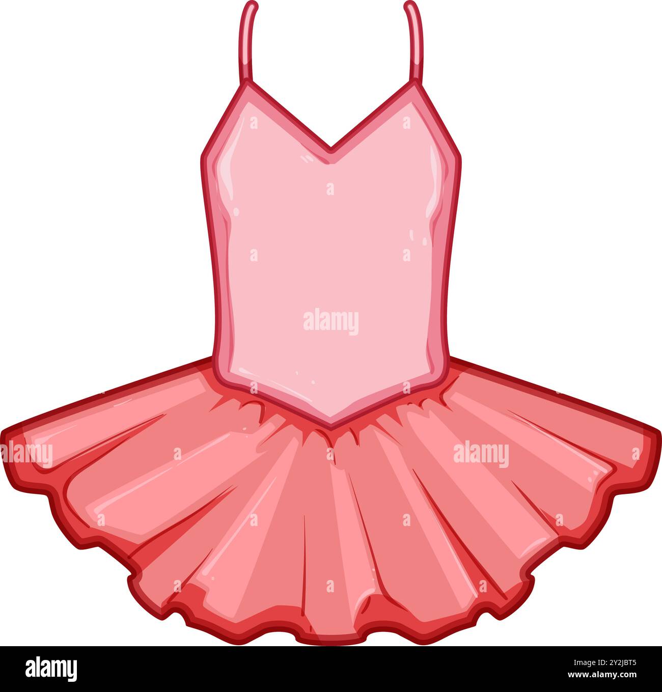 chiffon ballerina dress cartoon vector illustration Stock Vector Image ...