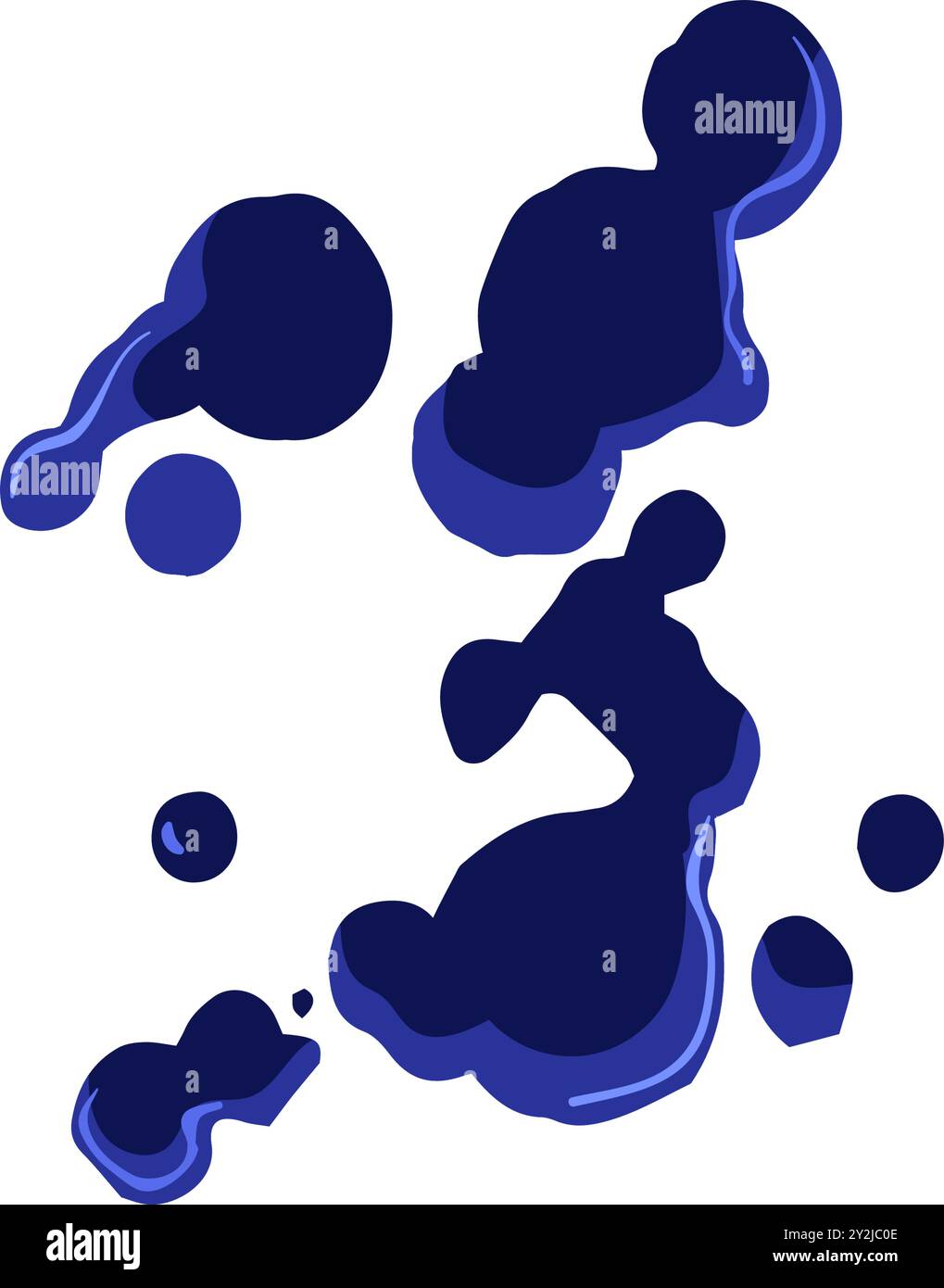 abstract ballpoint pen splatter cartoon vector illustration Stock ...