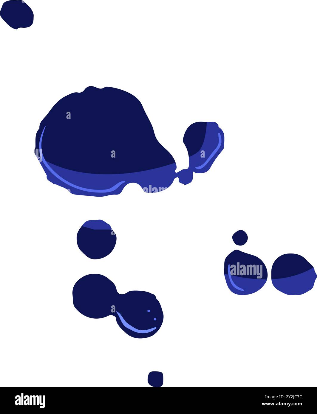 stain ballpoint pen splatter cartoon vector illustration Stock Vector ...