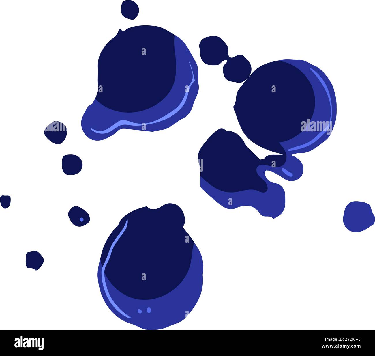 color ballpoint pen splatter cartoon vector illustration Stock Vector ...