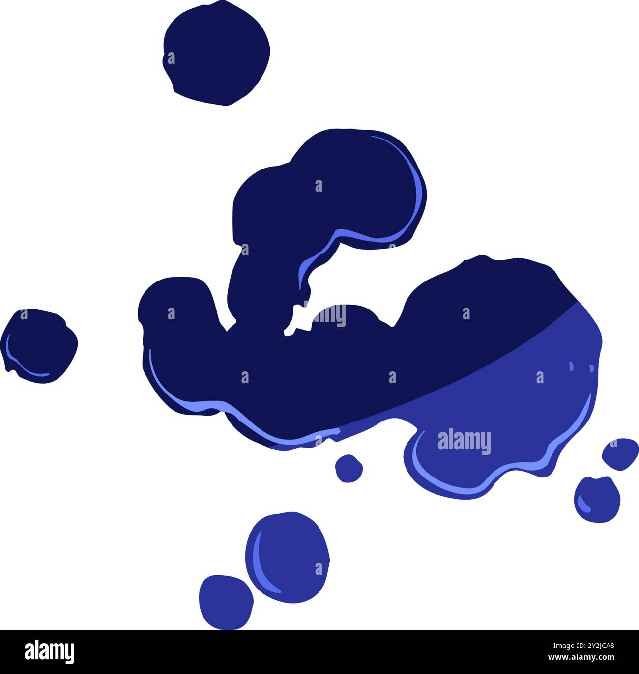 mark ballpoint pen splatter cartoon vector illustration Stock Vector ...