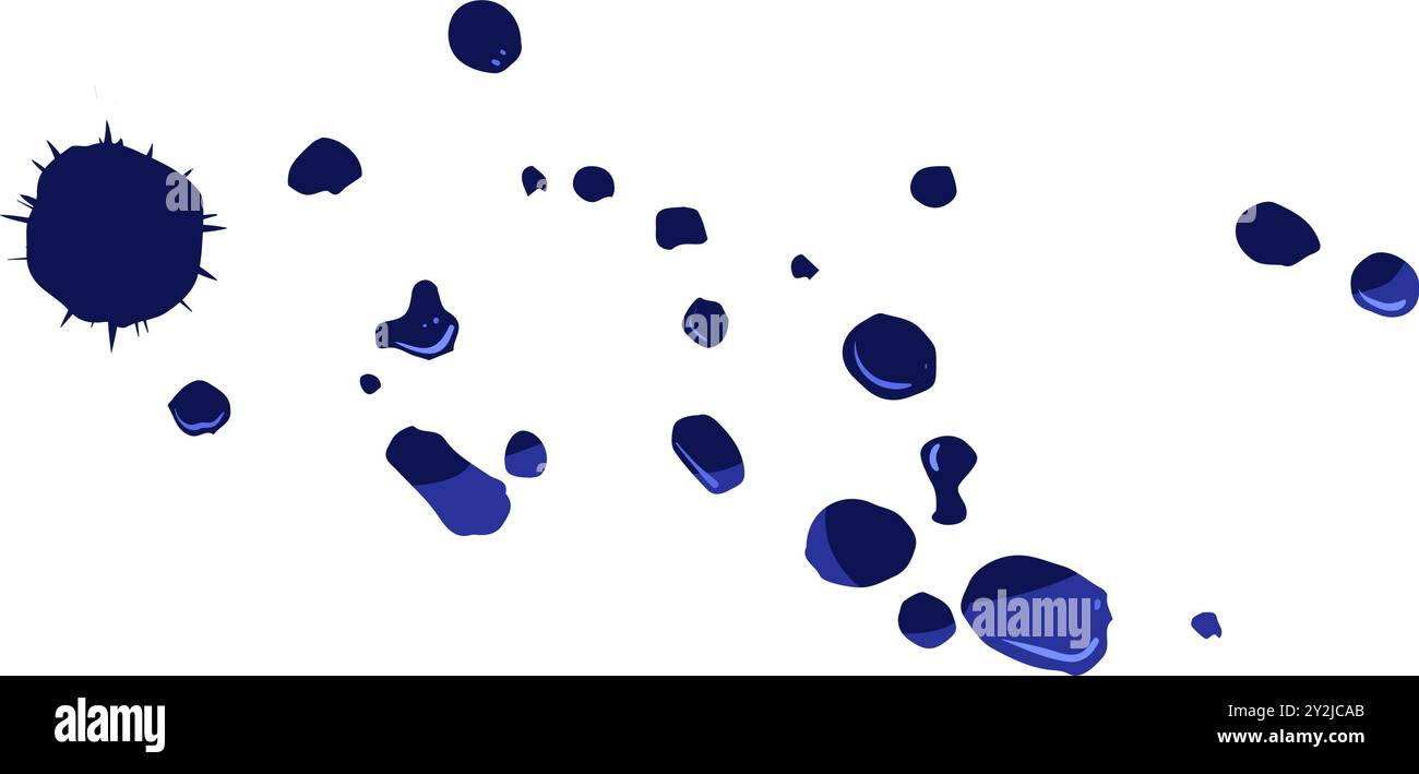 stroke ballpoint pen splatter cartoon vector illustration Stock Vector ...