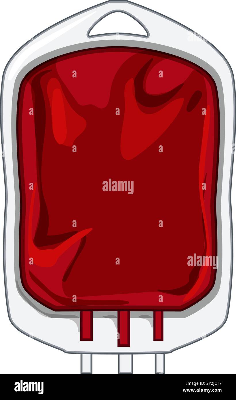 transfusion blood donor bag cartoon vector illustration Stock Vector ...