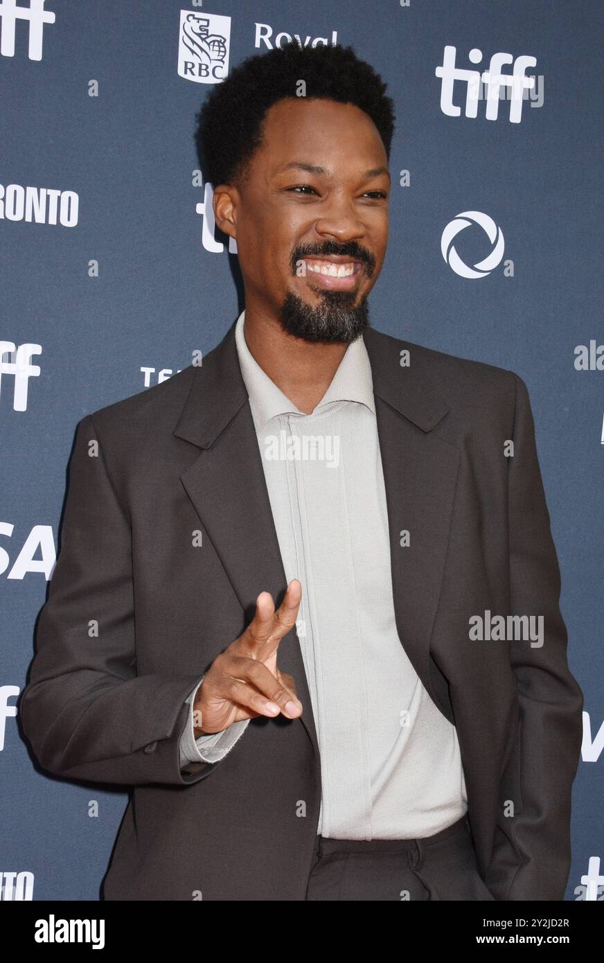 TORONTO, ON: SEPTEMBER 10: Corey Hawkins at The Piano Lesson red carpet ...
