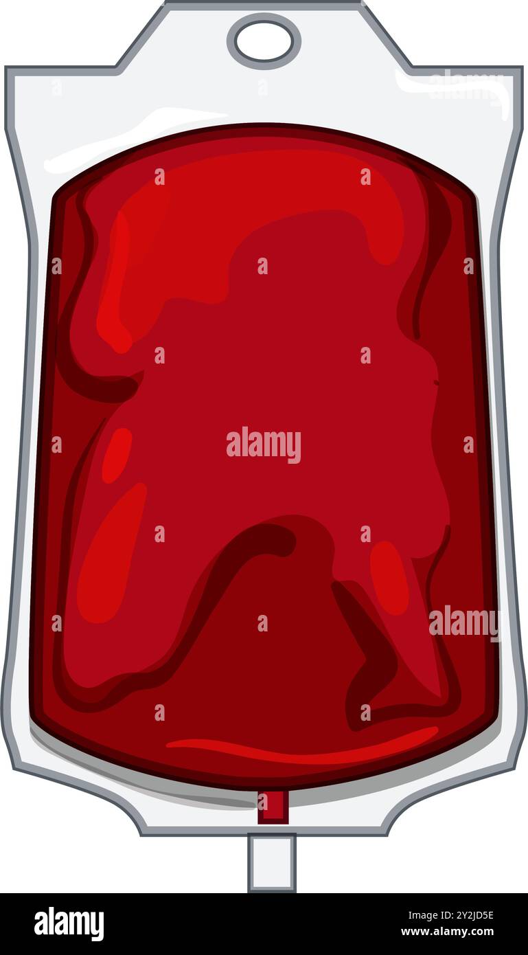 plasma blood donor bag cartoon vector illustration Stock Vector Image ...