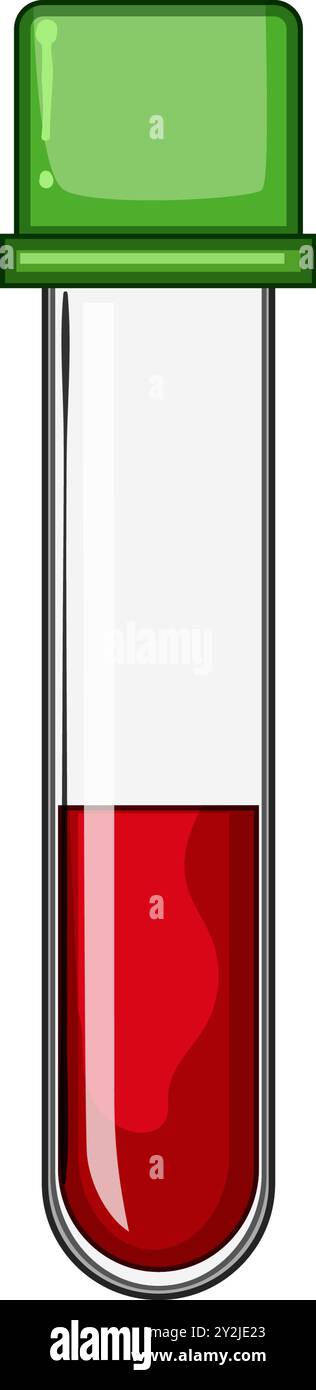laboratory blood test vial cartoon vector illustration Stock Vector ...