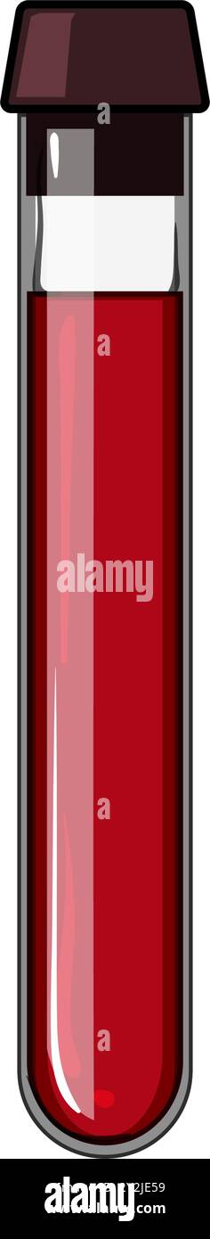 diagnostics blood test vial cartoon vector illustration Stock Vector ...