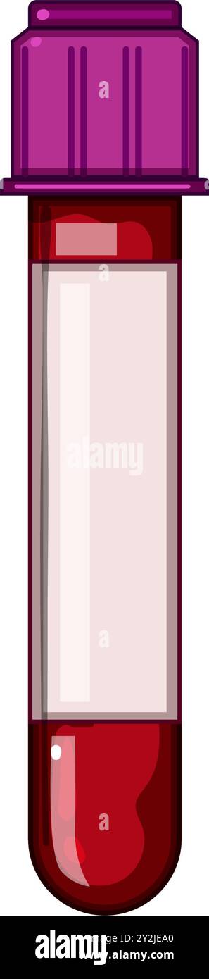 phlebotomy blood test vial cartoon vector illustration Stock Vector ...