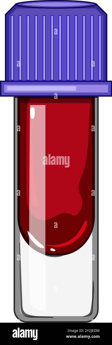serum blood test vial cartoon vector illustration Stock Vector Image ...