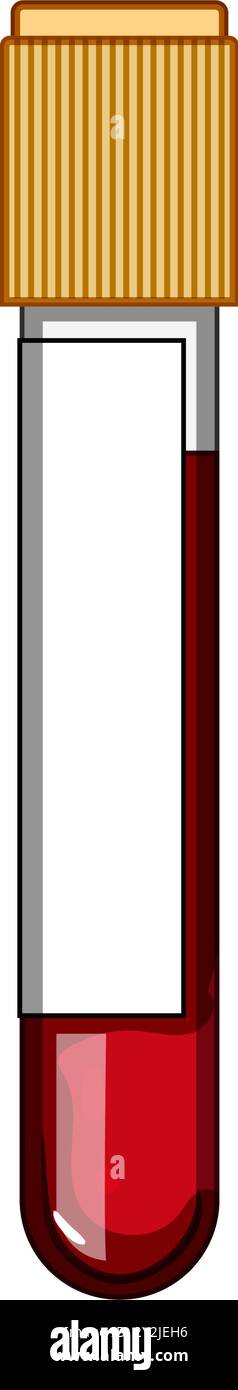 plasma blood test vial cartoon vector illustration Stock Vector Image ...