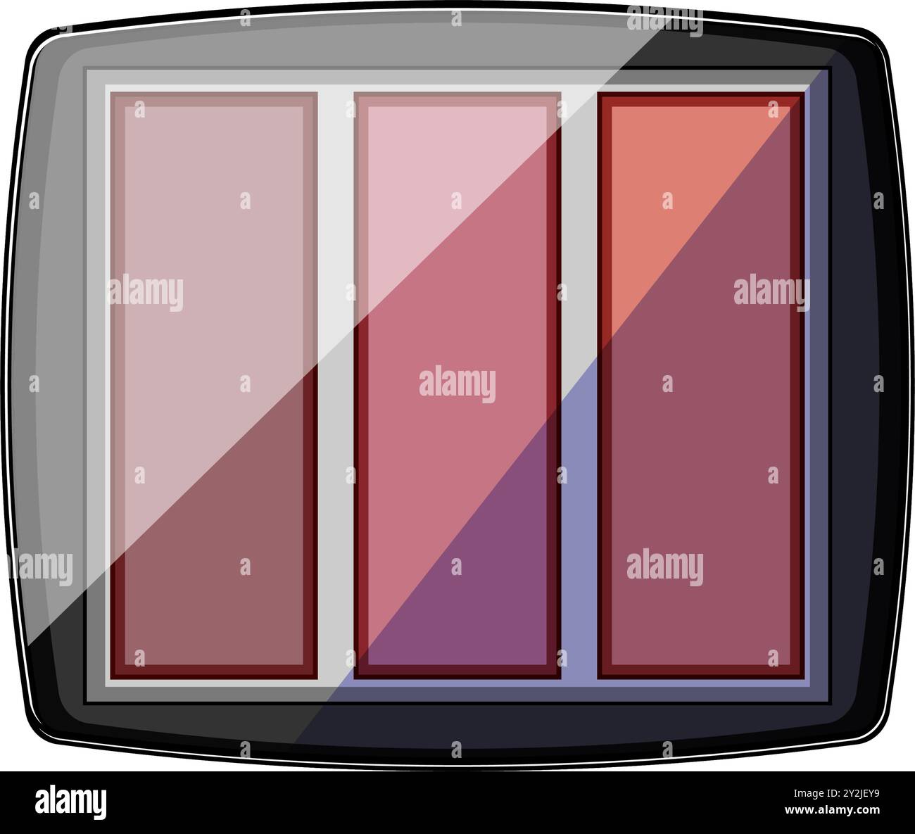 cosmetics blush compact cartoon vector illustration Stock Vector Image ...