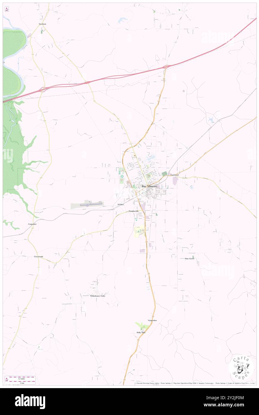 Bay minette alabama map Cut Out Stock Images & Pictures - Alamy