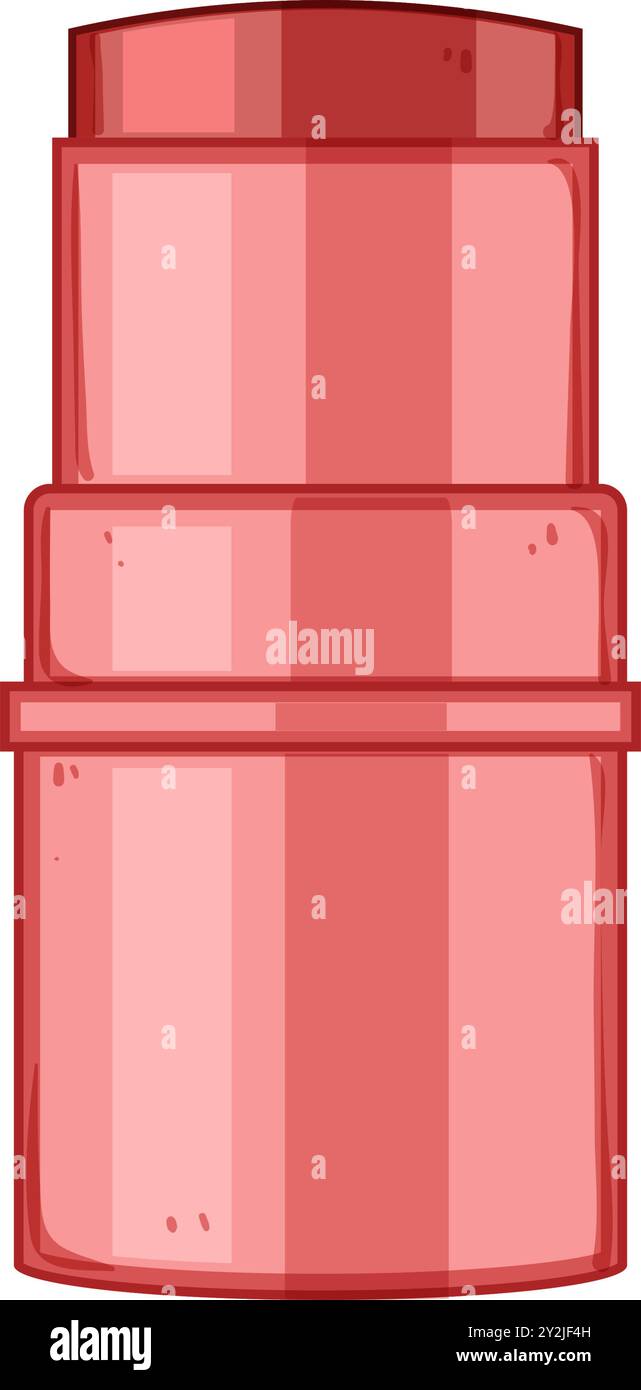 makeup blush compact cartoon vector illustration Stock Vector Image ...