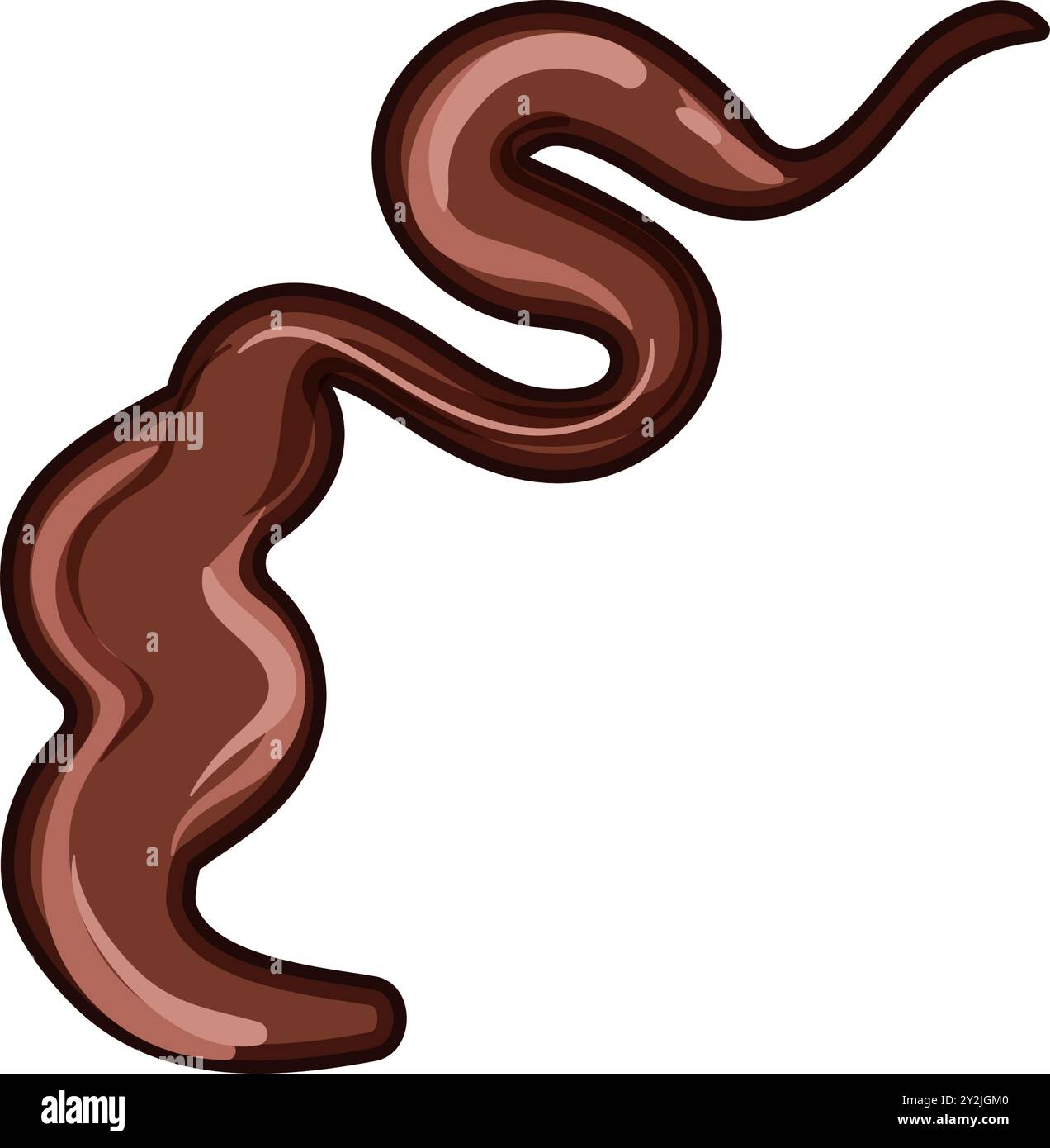 sauce chocolate drip sause cartoon vector illustration Stock Vector ...