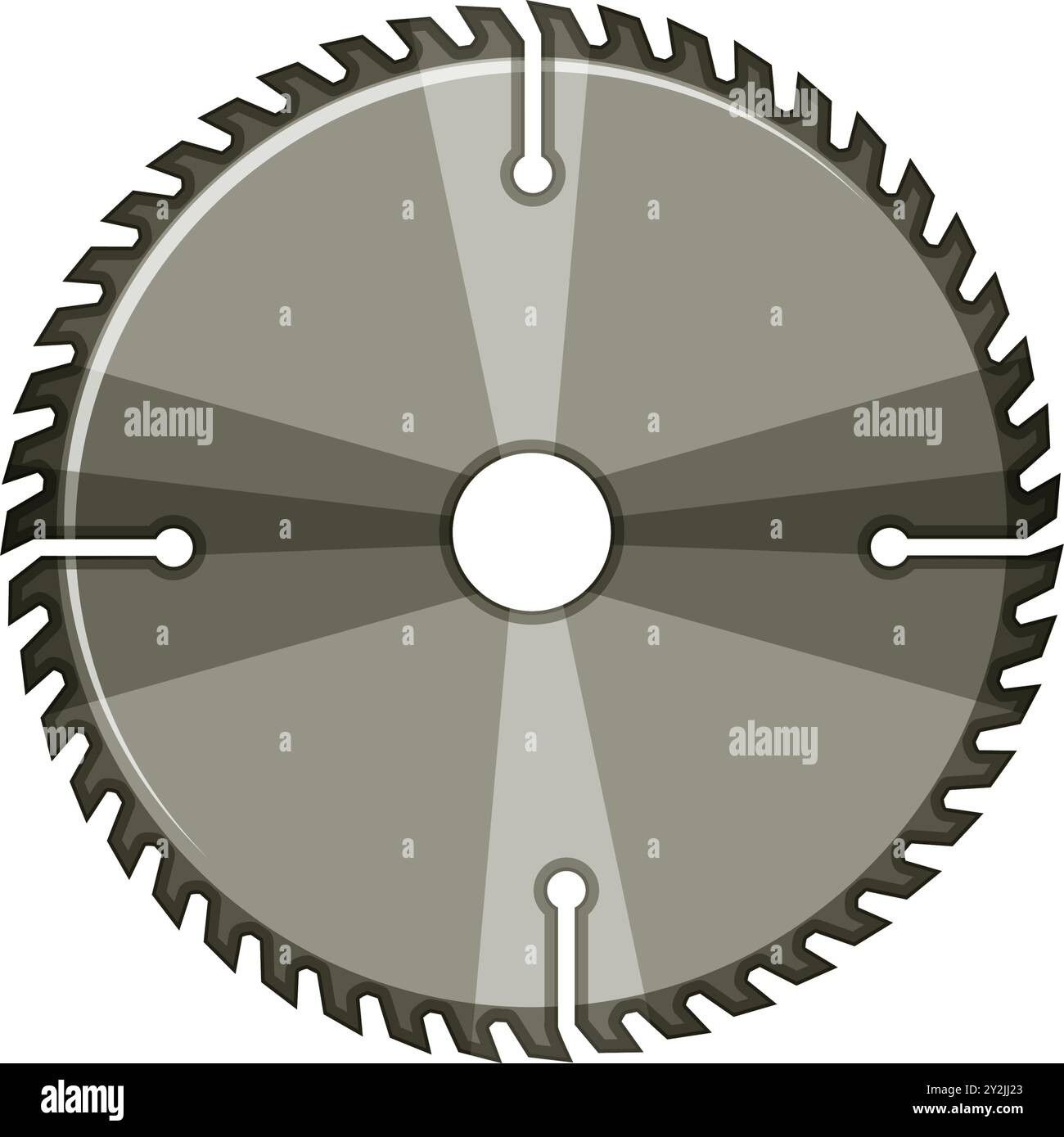 precision circular saw blade cartoon vector illustration Stock Vector ...