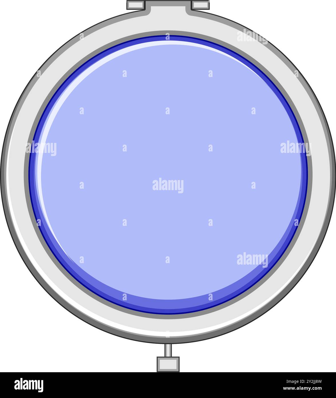 beauty compact mirror cartoon vector illustration Stock Vector Image ...