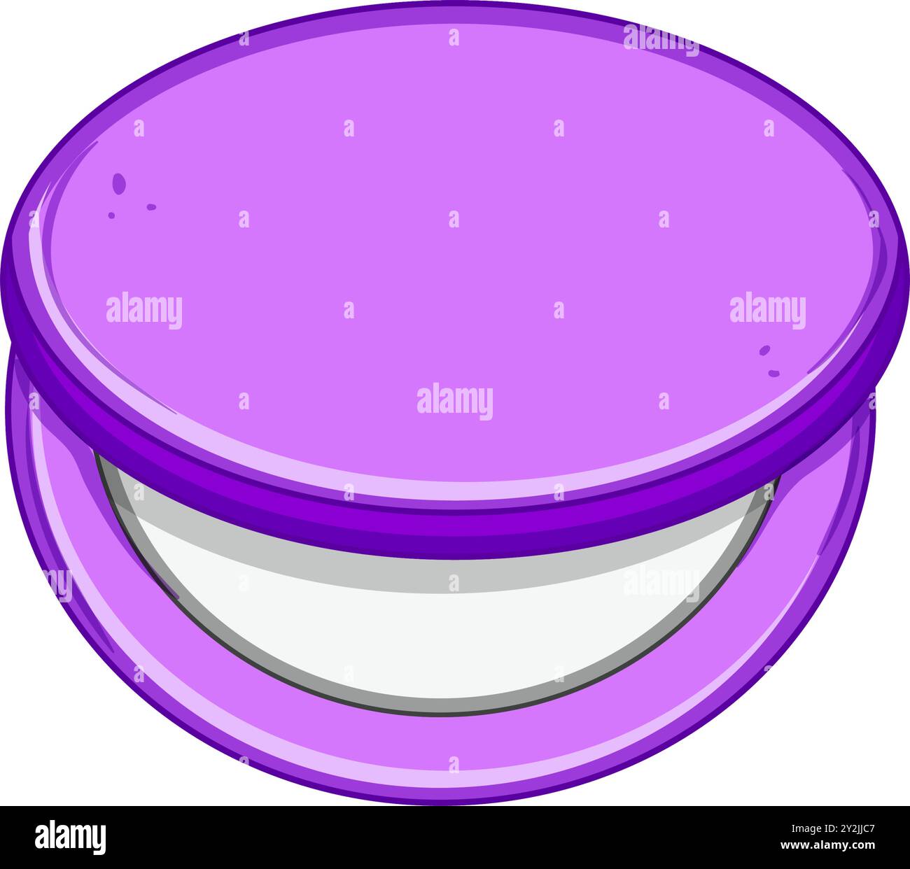 makeup compact mirror cartoon vector illustration Stock Vector Image ...