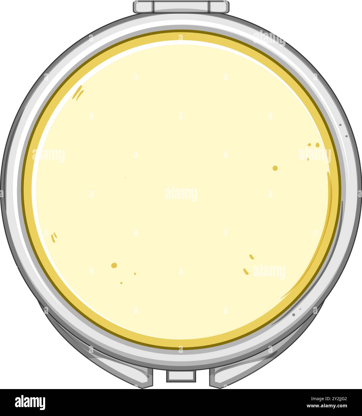 pocket compact mirror cartoon vector illustration Stock Vector Image ...