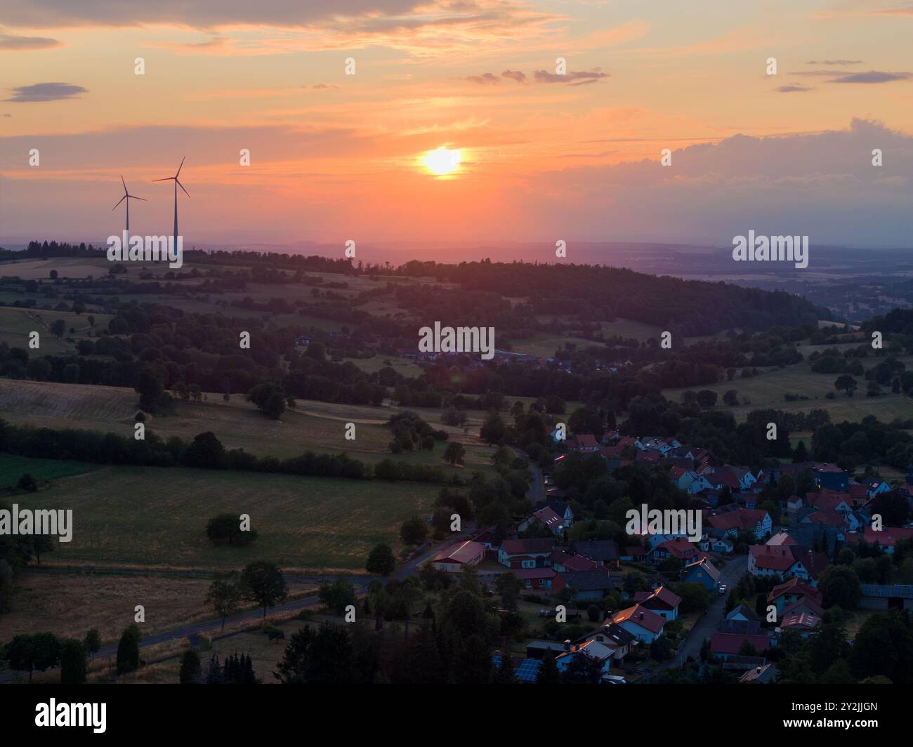 Vogelberg region in Hesse in Germanyt Stock Photo - Alamy
