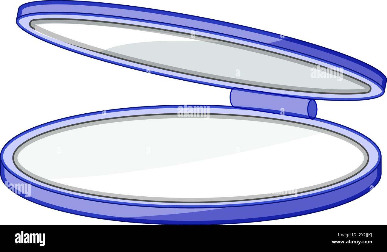 handheld compact mirror cartoon vector illustration Stock Vector Image ...