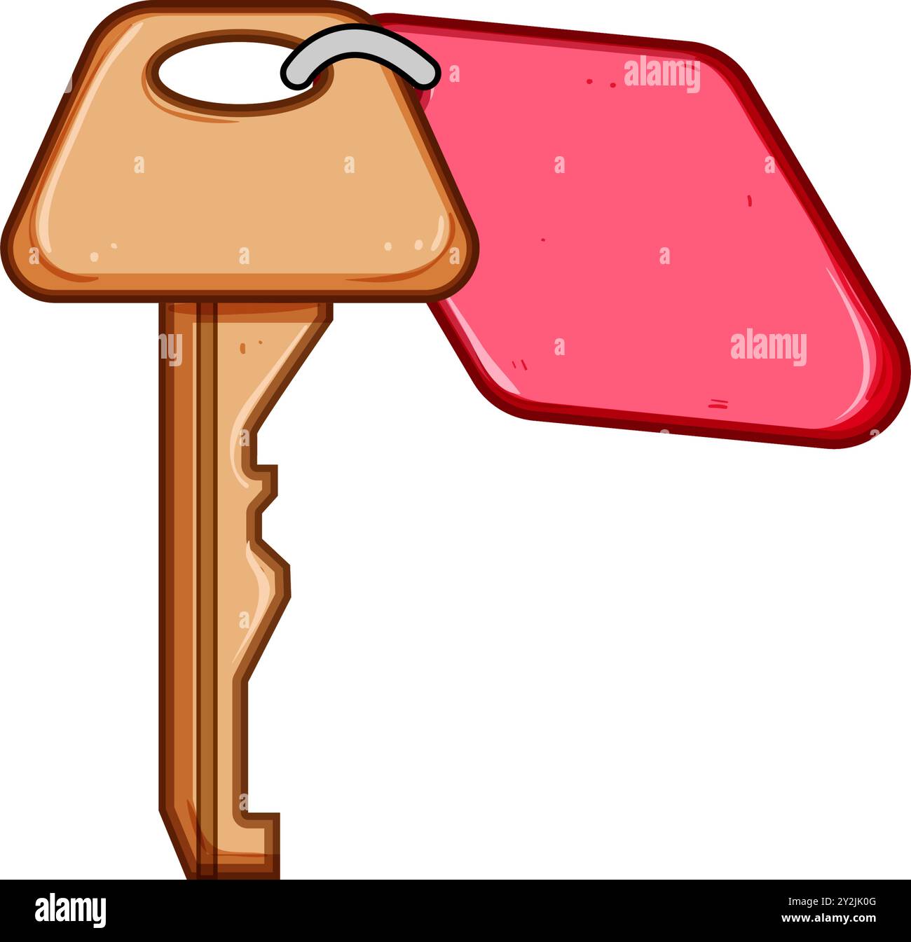 checkin door key hotel cartoon vector illustration Stock Vector Image ...