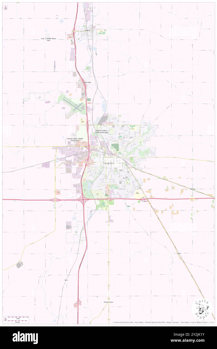 Owatonna minnesota map Cut Out Stock Images & Pictures - Alamy
