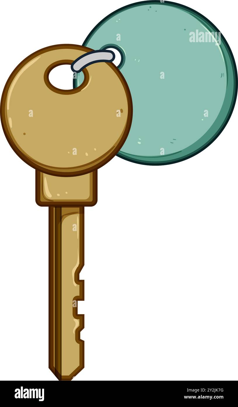 reception door key hotel cartoon vector illustration Stock Vector Image ...
