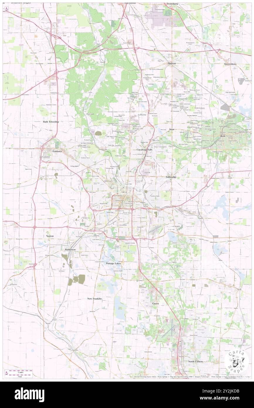 Akron, ohio map Cut Out Stock Images & Pictures - Alamy