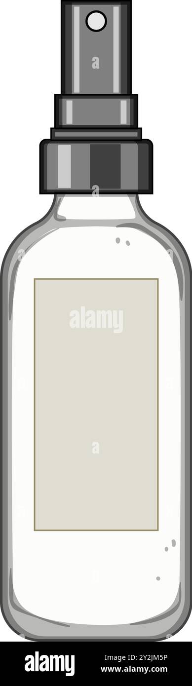 purifying face toner cartoon vector illustration Stock Vector Image ...