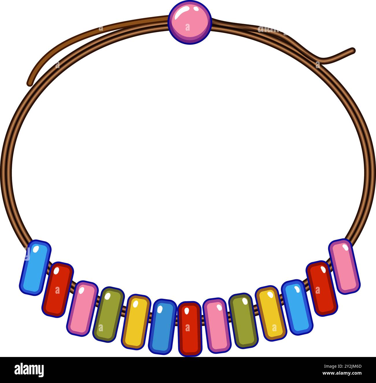 colorful friendship bracelet cartoon vector illustration Stock Vector ...