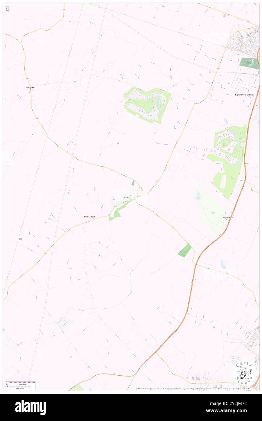 Jessamine county map Cut Out Stock Images & Pictures - Alamy