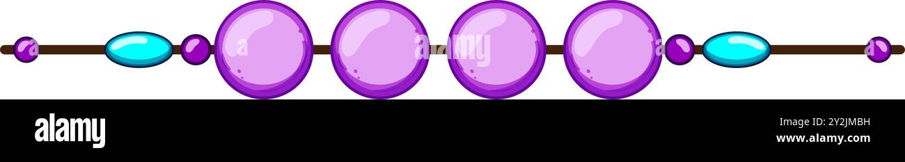 beads friendship bracelet cartoon vector illustration Stock Vector ...