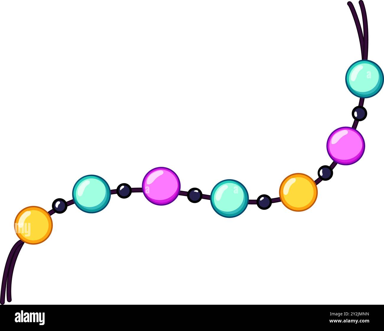 gift friendship bracelet cartoon vector illustration Stock Vector Image ...