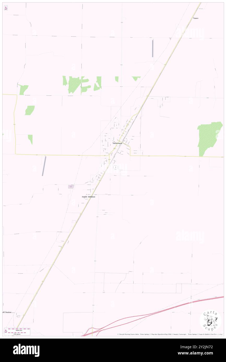 Map of tuckerman Cut Out Stock Images & Pictures - Alamy