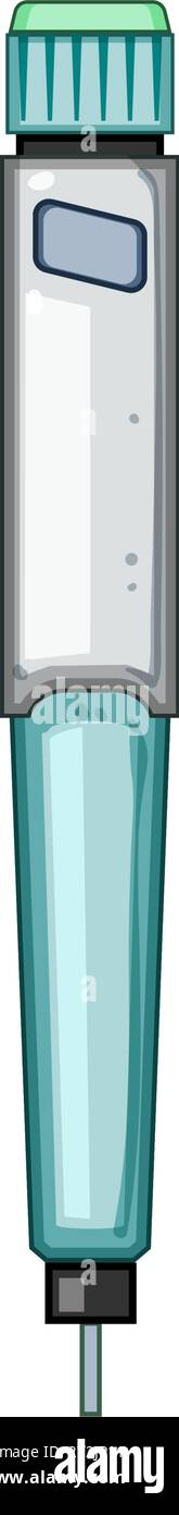 convenient insulin pen cartoon vector illustration Stock Vector Image ...