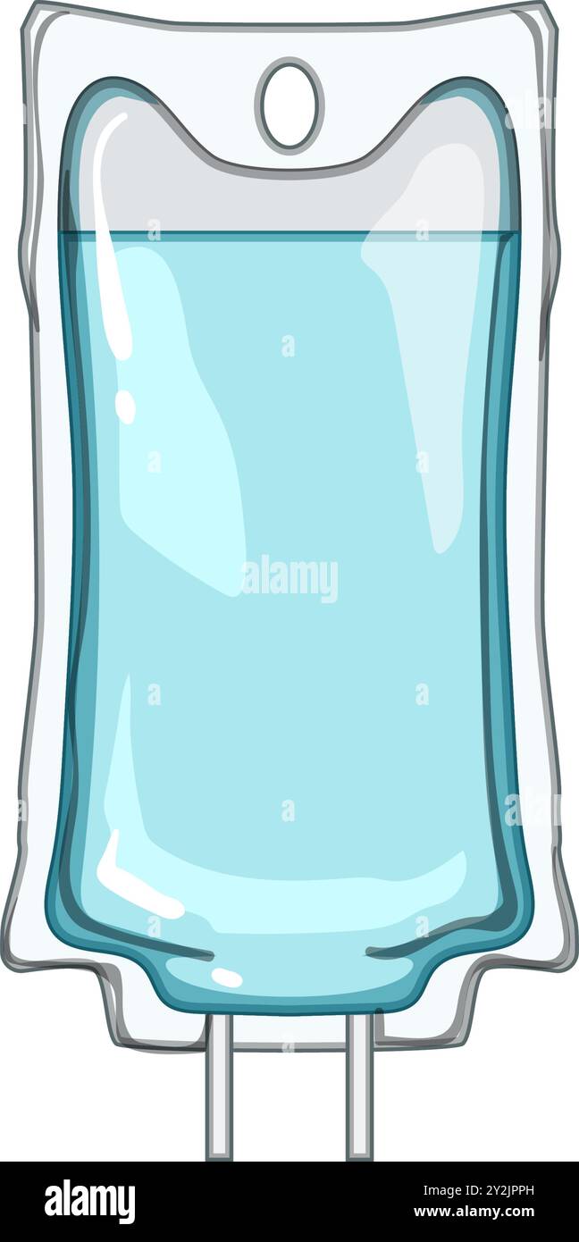 patient iv drip bag cartoon vector illustration Stock Vector Image ...