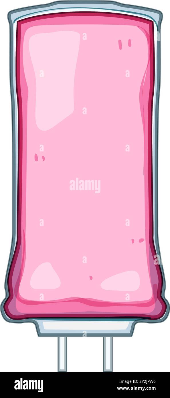 intravenous iv drip bag cartoon vector illustration Stock Vector Image ...