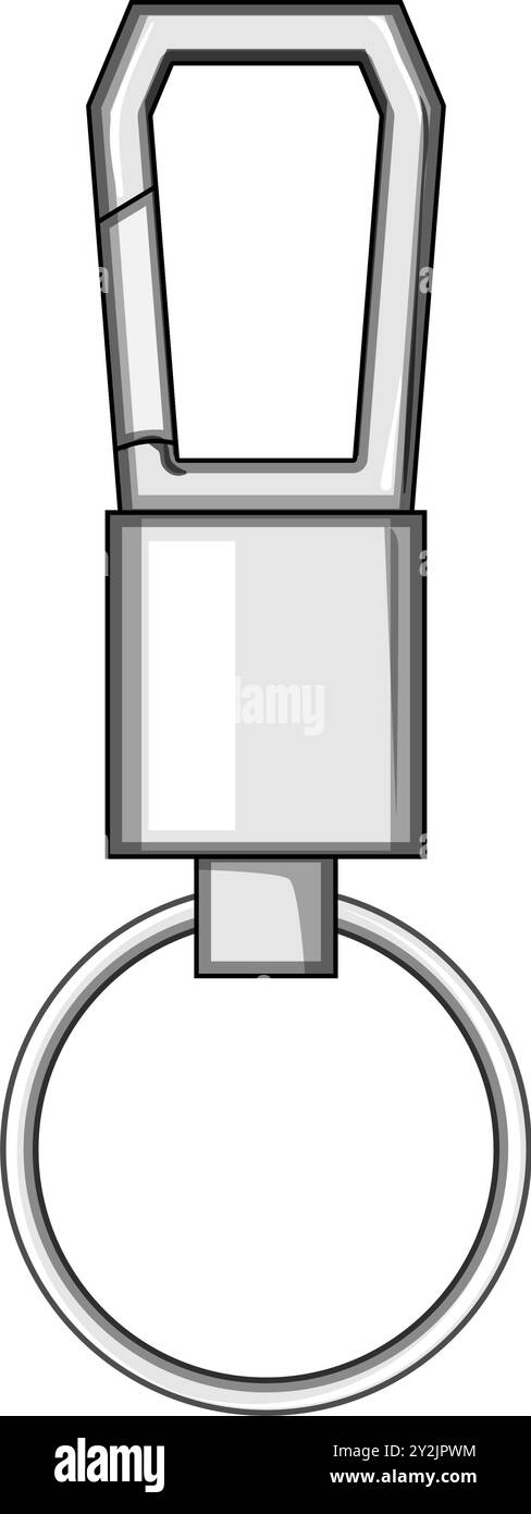 clasp key ring clip cartoon vector illustration Stock Vector Image ...